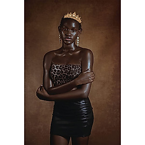 AOPRIE Artemis Tiaras and Crowns for Women Champagne Gold Princess Tiara for Little Girls Crystal Hair Accessories for Wedding Prom Bridal Birthday Party Halloween Costume Christmas Gifts