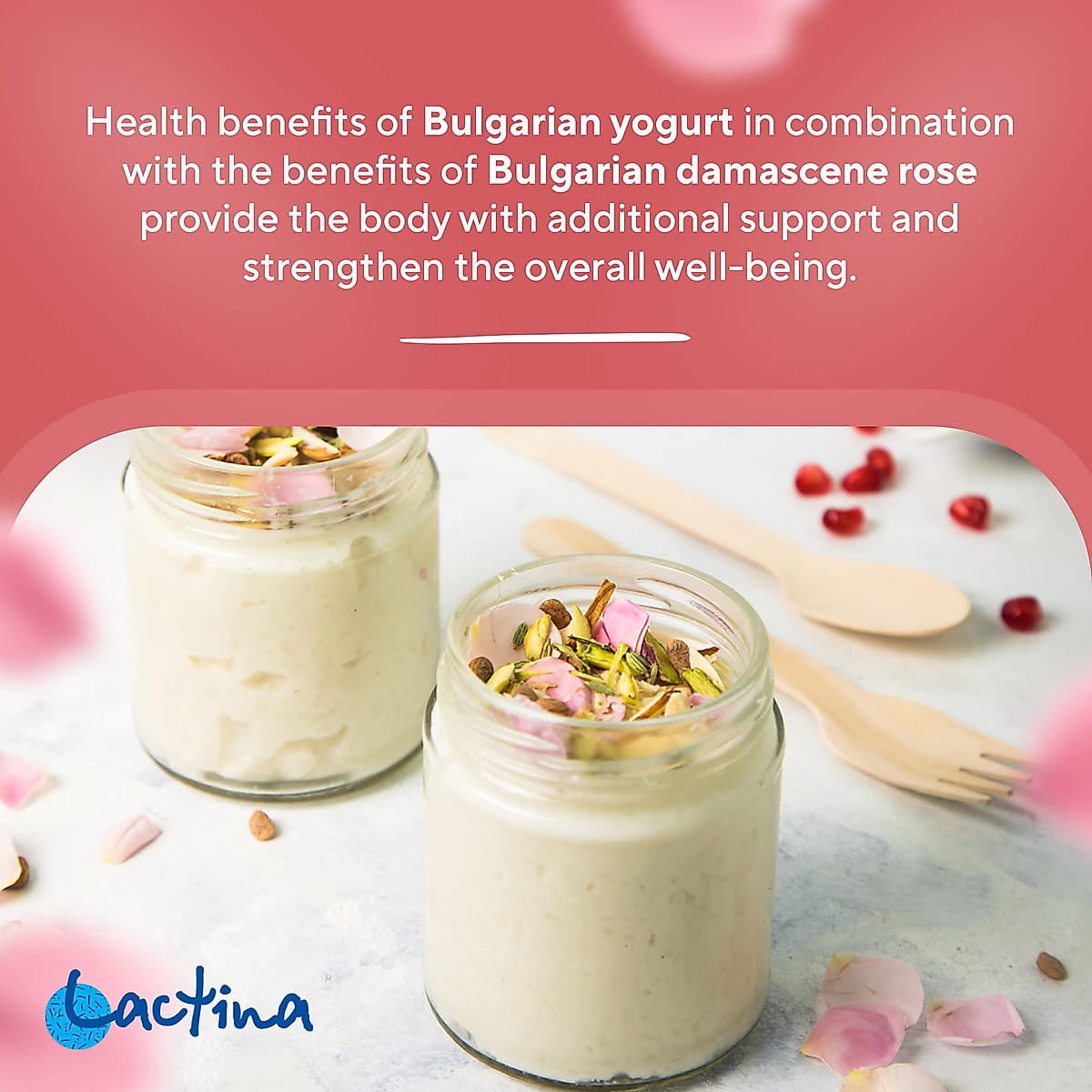 Bulgarian Yogurt Starter Culture Natural Probiotic Yogurt Culture Starter Homemade Yoghurt Starter 10 Liters Lactobacillus bulgaricus (Rose)