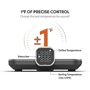 ikago Smart Temp Control Coffee Mug Warmer Set, Best Birthday Gifts for Women&Men, Gift for Mother's&Father's Day/Birthday/Office Desk