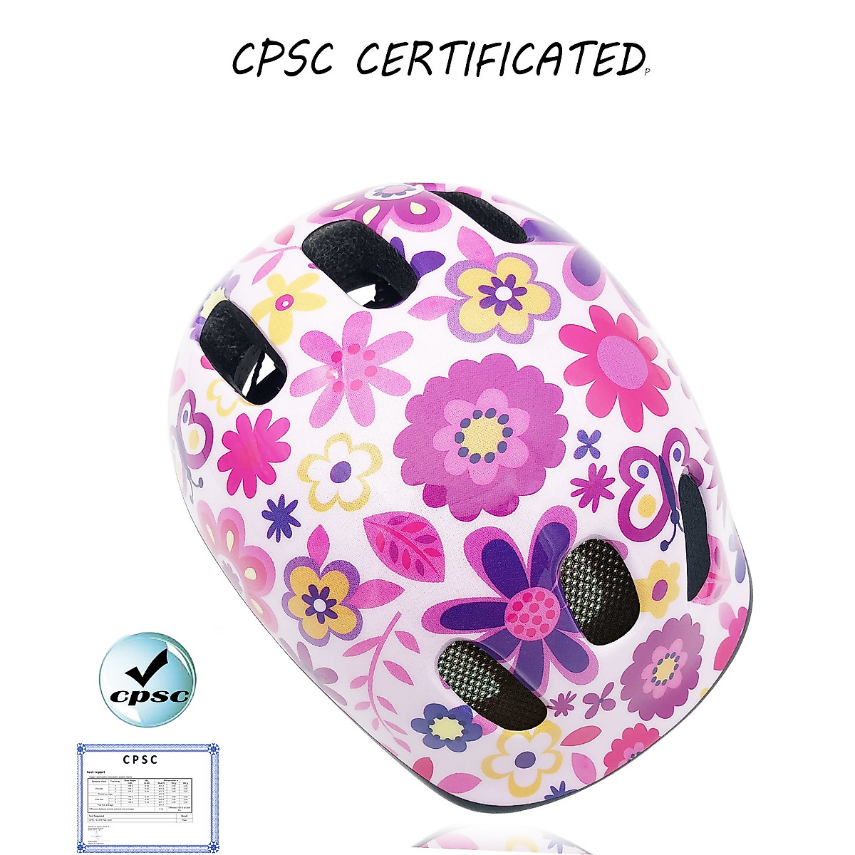 Toddler Helmets Kids Girl Boy Bike Helmet Muti-Sport Adjustable from Toddler Kids to Youth CPSC Certificated