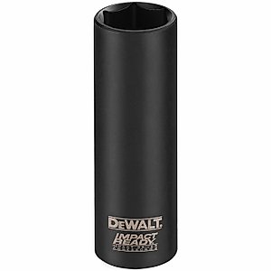DEWALT DW2286 1/2-Inch IMPACT READY Deep Socket for 3/8-Inch Drive,Black Oxide