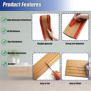Youyis Flexible Baseboard Molding Trim,4 inch(W) *16.4 ft(L) Peel and Stick Rubber Wall Base Molding Trim, Self Adhesive Soft Foam Wall Baseboards Moulding Trim for Wall Base Cove Base.(Brown)