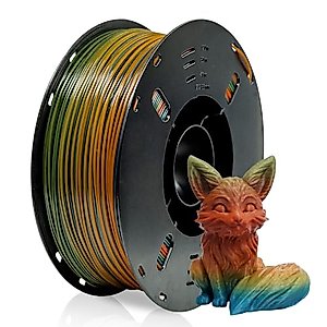 FilaBees Rainbow PLA 3D Printer Filament, PLA Filament 1.75mm Dimensional Accuracy +/-0.02mm, Neatly Wound 3D Printer Multicolor Filament 1kg Spool (2.2lbs), PLA Color Change Fit FDM Printers, Rainbow