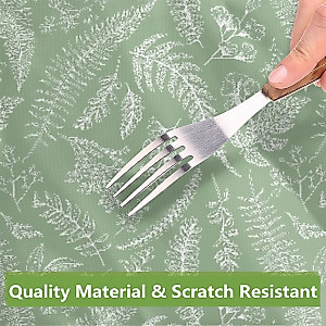 Opalaughs Sage Green Picnic Table Cover with Bench Covers 6 ft Leaf Elastic Edges Fitted Table Bench Cover Outdoor Waterproof Windproof Camping Essentials Fitted Tablecloth 3 pcs for 72" Tables Seats