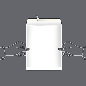 Amazon Basics Catalog Mailing Envelopes, Peel & Seal, 10x13 Inch, White, 100-Pack