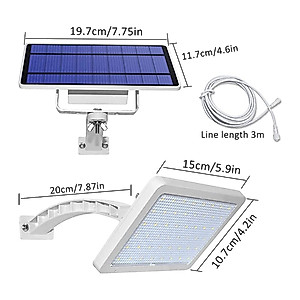 ZHUANYIYI Solar Lights Outdoor,48 LEDs Solar Light for Outdoor Garden Wall Yard LED Security Lighting with Adjustable Lighting Angle,for Home Garden