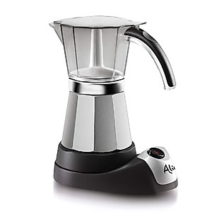 De'Longhi EMK6 for Authentic Italian Espresso, 6 Cups, One Size, Stainless Steel,