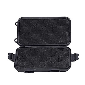 Flybloom Portable Storage Case Anti-Pressure Shockproof Waterproof Storage Box Outdoor Camping(Black)