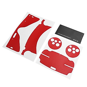 070 VR Headset and Controller Skin, Protective Decal Stickers PVC Skin Cover for Oculus Quest 2, Virtual Reality Gaming Accessories(Red)