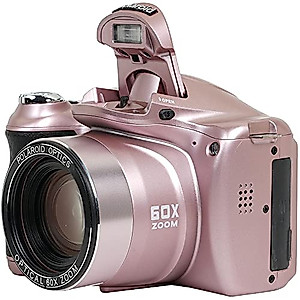 Polaroid IE6035-RG-STK-4 iE6035 18MP 60x Optical Zoom Digital Camera, Rose Gold Bundle with Lexar 32GB Memory Card, Deco Gear Camera Bag, Lens Blower, Lens Pen, 12inch Tripod & More
