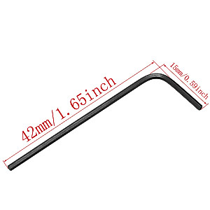 PSCCO 50PCS Stainless Steel 4-40 x 1/8" Cup Point Socket Set Screws with 1.27mm Hex Key Wrench