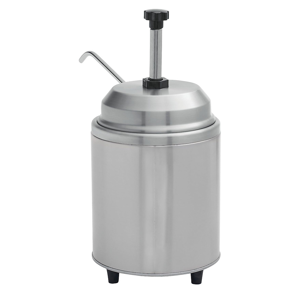 Kratos Commercial Electric Nacho Cheese Dispenser with Pump, 3.5 Quart Capacity. Accepts #10 Cans. Hot Topping Dispenser for Hot Fudge, Caramel, Cheese. 120V, 550 Watts (29M-009)