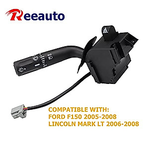 Multi-Function Turn Signal Wiper Dimmer Combination Switch Replacement for 2005-2008 Ford F150, 2006-2008 Lincoln Mark LT, Replace OE# 5L3Z13K359AAA, 6L3Z13K359AA, SW7388, 629-00789, CBS1332