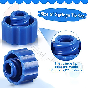 Orange Plastic Syringe Tip Cap, Syringe Tools suitable for All Size Syringe