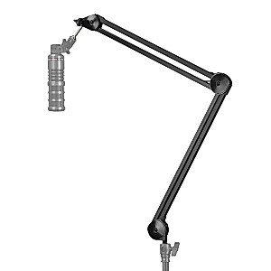 Rode PodMic Dynamic Podcasting Microphone Bundle with Broadcast Arm with Internal Springs, H&A Studio Monitor Headphones, XLR M to F Mic Cable