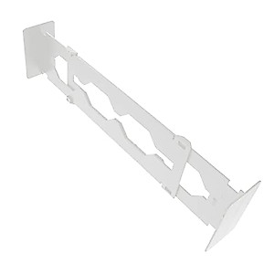 SOESFOUFU Drawer Divider Spring Tool Socks Organizer Cabinet Drawer Acrylic Shelf Divider Grid Divider Expandable Drawer Organizer Plastic Drawer Divider Drawer Partition White Cart Plastic