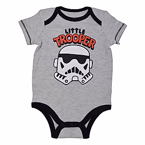 STAR WARS Baby Boys 5 Pack Bodysuits Darth Vader Chewbacca Storm Trooper 6-9 Months
