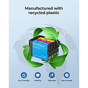 252 Ink Cartridge Replacement for Epson 252XL Ink Cartridges Combo Pack Use to Workforce WF-7110 WF-7720 WF-7710 WF-3620 WF-3640 5 Pack Remanufactured