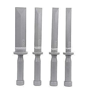 SGCB Non-Marring Plastic Chisel Scraper Set Of 4, High Hardness PA44 Nylon Decal Wheel Weight Remover Damage Free Easy Grip Impact Chemical Resistant Scraper Tool Kit For Gasket Decals Emblem Moldings