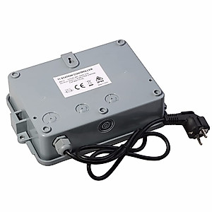 HAHFKJ 11 Station Garden Automatic Irrigation Controller Water Timer Watering System with EU Standard Internal Transformer