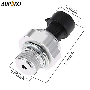 Aupoko 12616646 Oil Pressure Sensor Switch, 5.3 Oil Pressure Sensor Replaces# D1846A, 12677836, 12573107, PS308, Compatible with Chevrolet, Chevy, Silverado, Cadillac, GMC, Pontiac, Buick Rainier