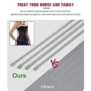 Fly Boots for Horse Leggins,Horse Fly Boots,Horse Leg Protection Set of 4(Pony/Donkey,Blue)