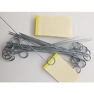 50 Pack 25 ea. 3" x 5" Yellow Sticky Cards & 25 ea.12 Long Wire Holder Kit