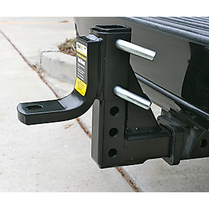 MaxxHaul 70067 Trailer Hitch - 8-Position Adjustable Ball Mount Tow Hitch - 5000 lbs. GTW Capacity , Black