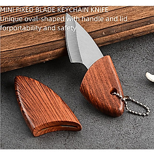 Wjwumha 2Pcs Knife Fixed Blade Knife with Sheath Portable Outdoor Small Knife Use for Box Cutter, Vegetables, Fruits