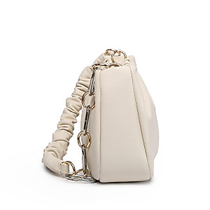 seOSTO Medium Crossbody Bag, Multifunctional Triple Zip Pocket Leather Crossbody Bag for Women (Black)