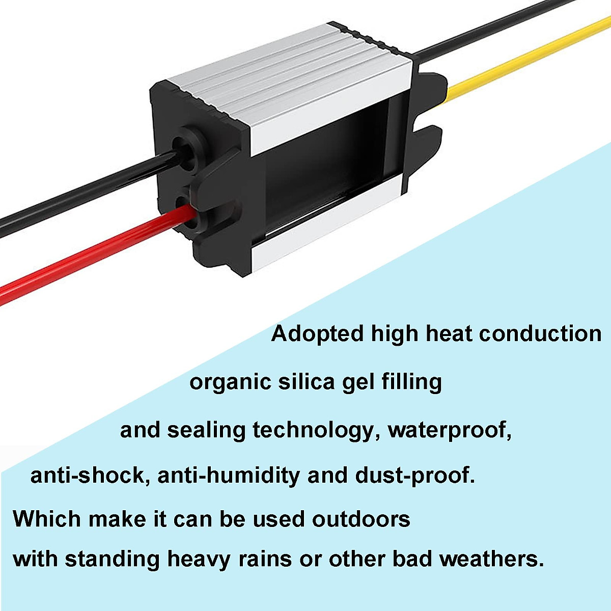 12v to 3v Converter DC Step Down Buck Voltage Regulator DC Transformer Power Supply 3A 9W Waterproof Car Converter Compatible with Led Light Car Truck Boat