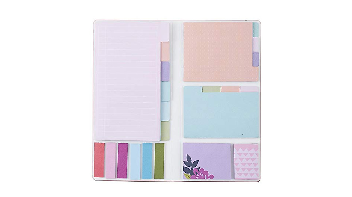 Floral Sticky Notes Set for Office & School Supplies