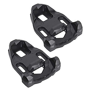 ZPSHYD 1 Pair Bike Cleat Set, Plastic Black Road Bike Cycling Pedal Cleat Lock Anti-Skid Road Bike Cleat for Riding