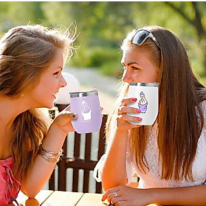 KPOP Insulated Wine Tumbler- 12 oz Stainless Steel Cup with Lid for Coffee, Juice, Water, & Wine - Tumbler Gift for KPOP Fans