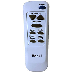 HA-411 Replacement for Air Conditioner Remote Control 6711A20089C Works for 580.75080 580.75080500 580.75100 580.75100500 580.75180 580.75180500 580.75180501 580.75180700 580.76100