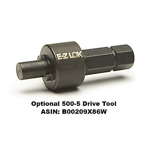E-Z Lok Externally Threaded Insert, C12L14 Carbon Steel, Meets AISI 12L14, 3/8"-16 Internal Threads, 1/2"-13 External Threads, 0.500" Length, Made in US (Pack of 10)