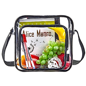 gdbis Clear Crossbody Bag Stadium Approved, Clear Messenger Shoulder Bag with Adjustable Strap for Work, Concerts, Sports Events