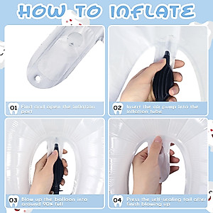 6 Pcs White Tooth Balloons, Dental Balloon, Dentist Balloon, Tooth Foil Balloons Dentist Graduation Party Decorations Tooth Clinic Balloons for Dentist Dental Student Teeth Theme Party Decoration