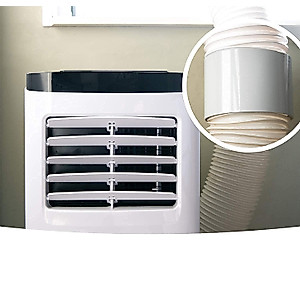 Capuca Portable Air Conditioner Exhaust Hose Extender Extension, Mobile AC Vent Coupler,Clockwise Counterclockwise Bi-Direction Thread Universal Compatible with Exhaust Hose with 5.1 Inch Diameter