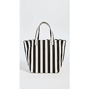Little Liffner Women's Stripe Tote, Black/White, One Size