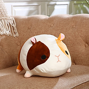 Sosation Guinea Pig Stuffed Animal, 16 Inch Plush Doll, Toy Figure, Soft Throw Pillow, Birthday Gift for Relatives Friend Boys Girls