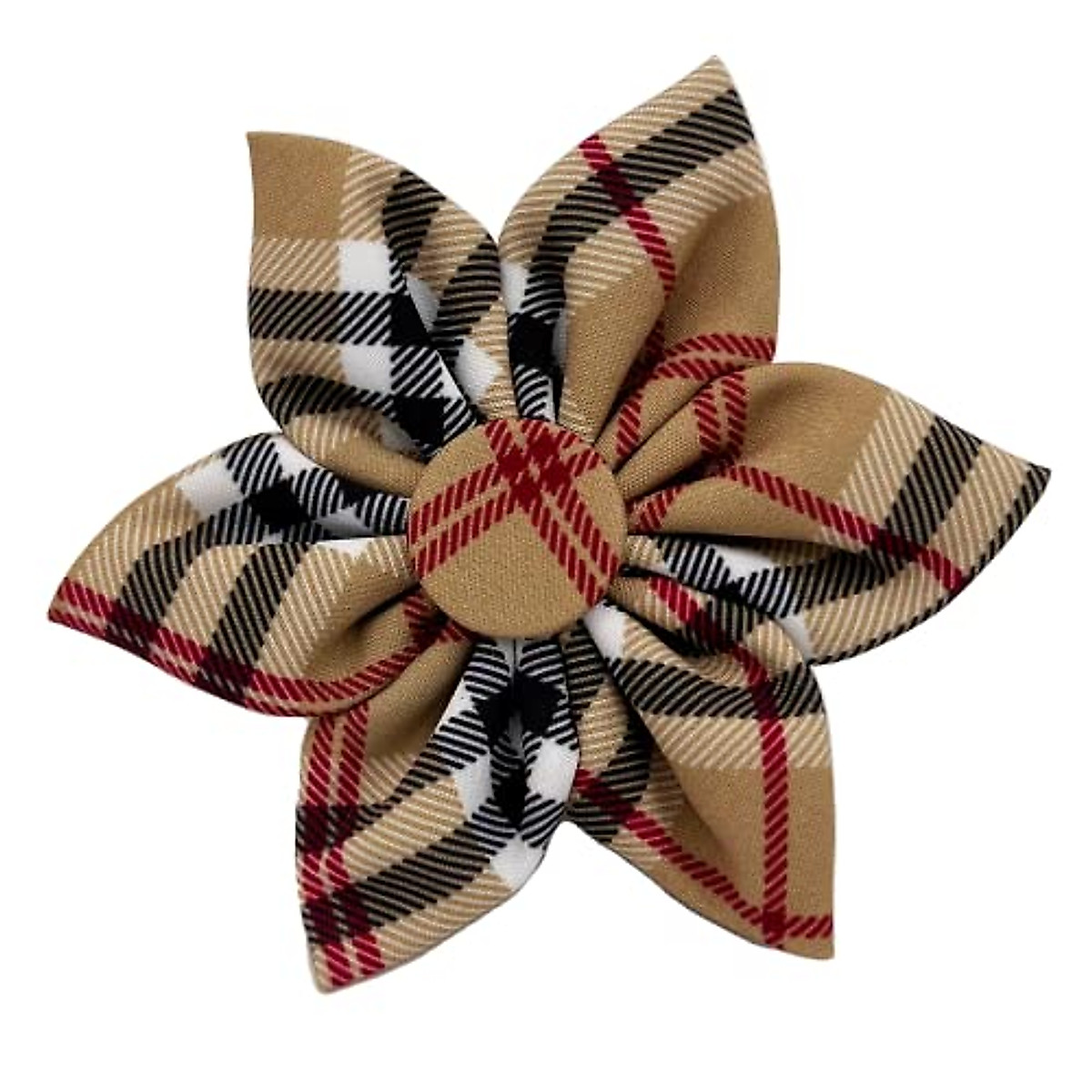 H&K Pet Pinwheel | High Street Plaid (Small) | Velcro Collar Accessory for Dogs/Cats | Fun Pet Pinwheel Collar Attachment | Cute, Comfortable Pet Accessory