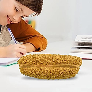 sikiwind Plush Pencil Case, Fluffy Stationery Cover Cute Makeup Pouch Holder Teen Girls Boys Students Storage Bag for Coin Purse Pencil Cosmetic Pencil Cases for Teenage Girls