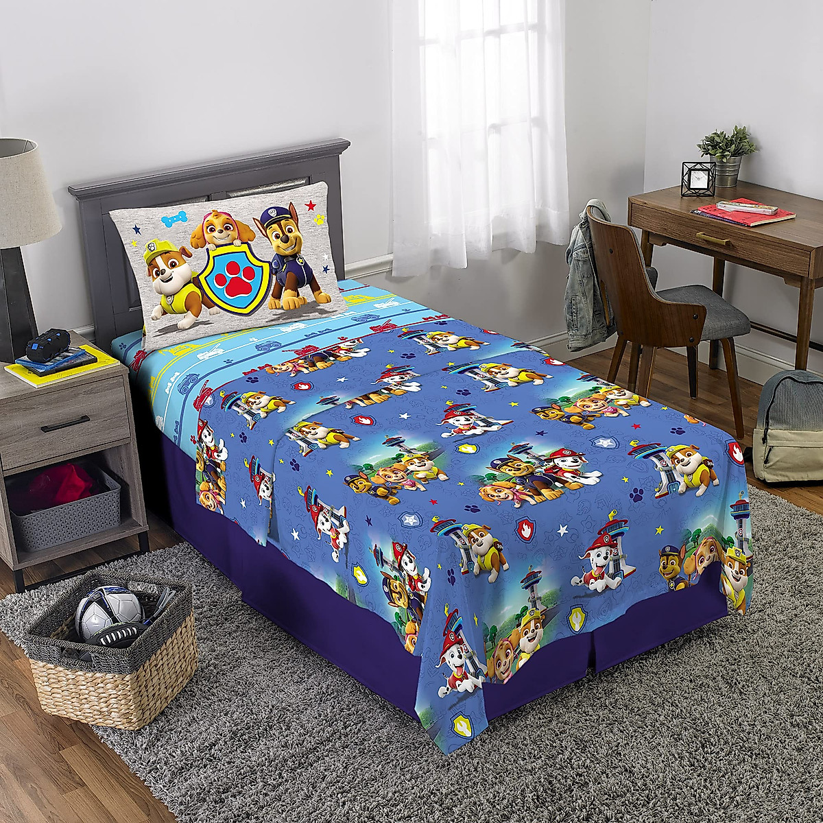Franco Kids Bedding Super Soft Microfiber Sheet Set, Twin, Paw Patrol