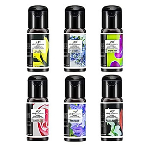 ap airpleasure Water-Based Purifier Air Washer, Revitalizer with 7 Color lights- Plus Lavender, Aqua Lily, Bulgarian Rose, English Violet, Jasmine&Camellia, Water Hyacinth, 15ml Each