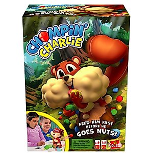 Chompin' Charlie Game - Feed The Squirrel Acorns and Race to Collect Them When They Scatter by Goliath