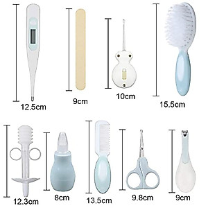 Baby Grooming and Health Kit, Lictin 15 in 1 Safety Care Set, Newborn Nursery Health Care Set with Hair Brush,Comb,Nail Clippers and More for Newborn Infant Toddlers Baby Boys Girls