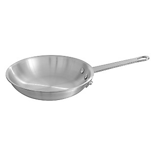 Central Exclusive Keystone 31H-015 Aluminum Fry Pan, 10" Diam., Natural Finish