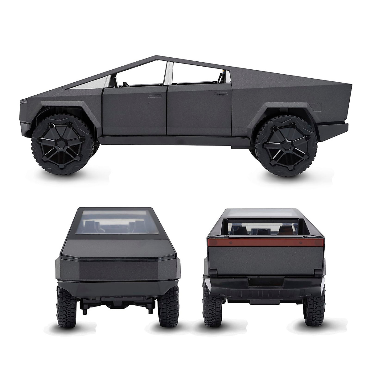 Toy Trucks for Boys Cybertruck Model Green Pickup Truck 1/24 Diecast Metal Toy Cars with Sound and Light for Kids Age 3 Year and Up