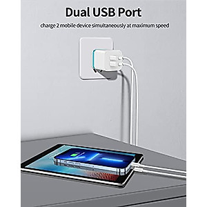 iPhone Charger [Apple MFi Certified], ARCCRA 3-Pack 3FT 6FT 10FT Lightning Cable Data Sync Charging Cords with 2 X Dual Port USB Wall Charger Block Plug for iPhone 13 12 11 Pro Max XS XR X 8 7 6 Plus